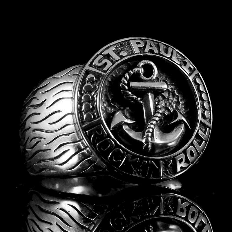 St. Pauli Anker Ring aus Silber