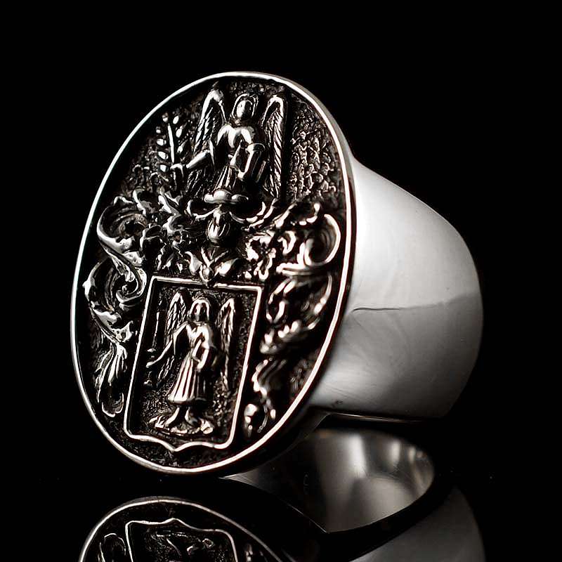 Ring mit Wappen aus Silber als Unikat